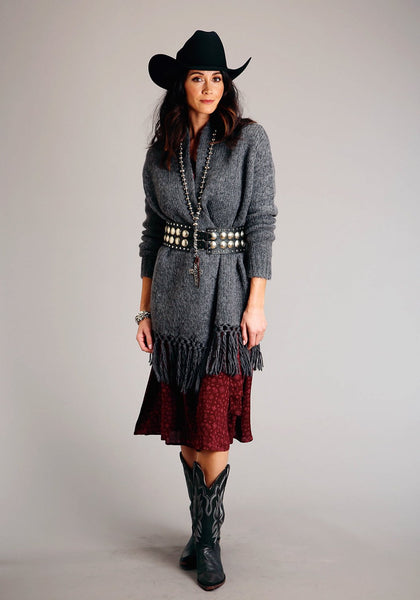 Stetson Womens Ditzy Western Wine 100% Rayon L/S Dress – The Western Company