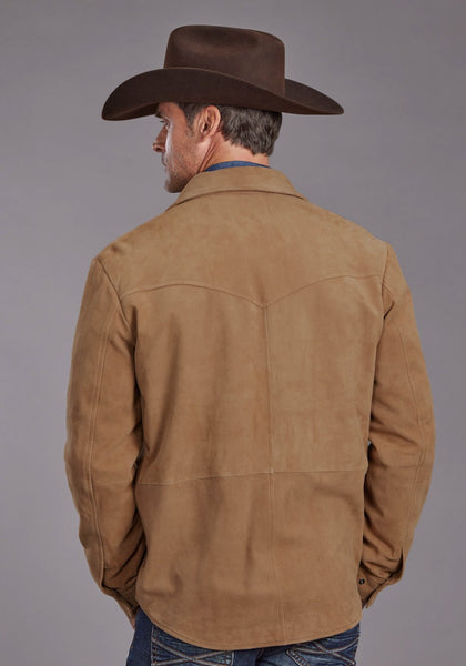 Stetson Mens Western Shirt Tan Leather Leather Jacket – The Western Company