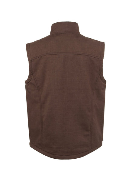 STS Ranchwear Mens Weston Chocolate Poly/Spandex Softshell Vest – The Western Company