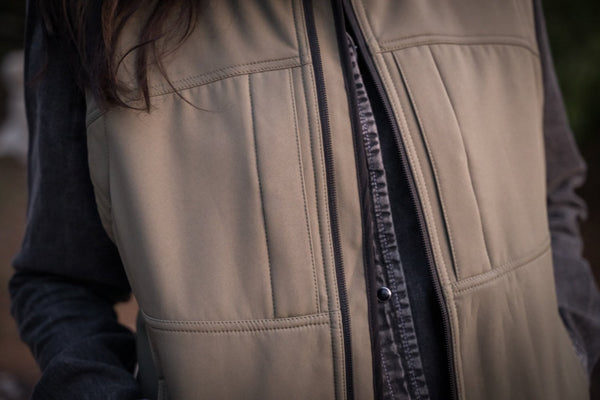 STS Ranchwear Womens Weston Vest Olive Poly/Spandex Fleece Vest – The Western Company