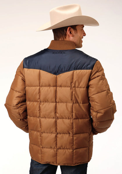 Roper Mens Brown Polyester Quilted Insulated Jacket – The Western Company