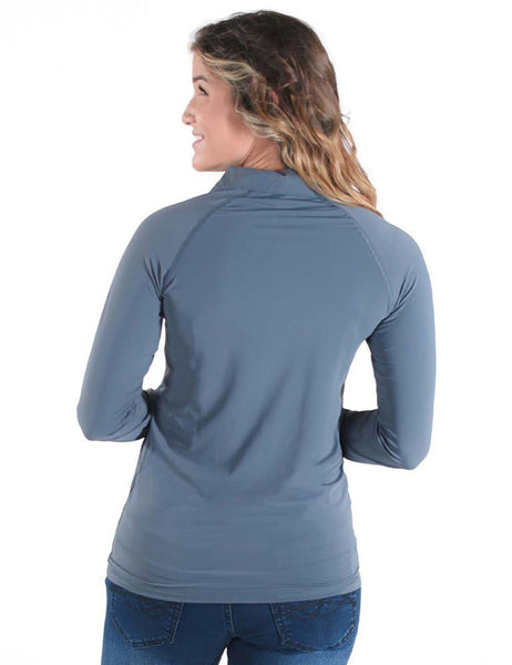 Cowgirl Tuff Womens Cooling UPF Steel Gray Nylon L/S Shirt – The ...