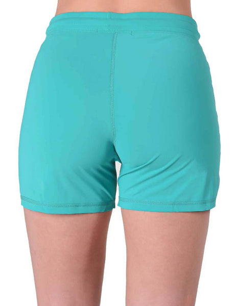 Cowgirl Tuff Womens Breathe Instant UPF Turquoise Nylon Casual Shorts ...