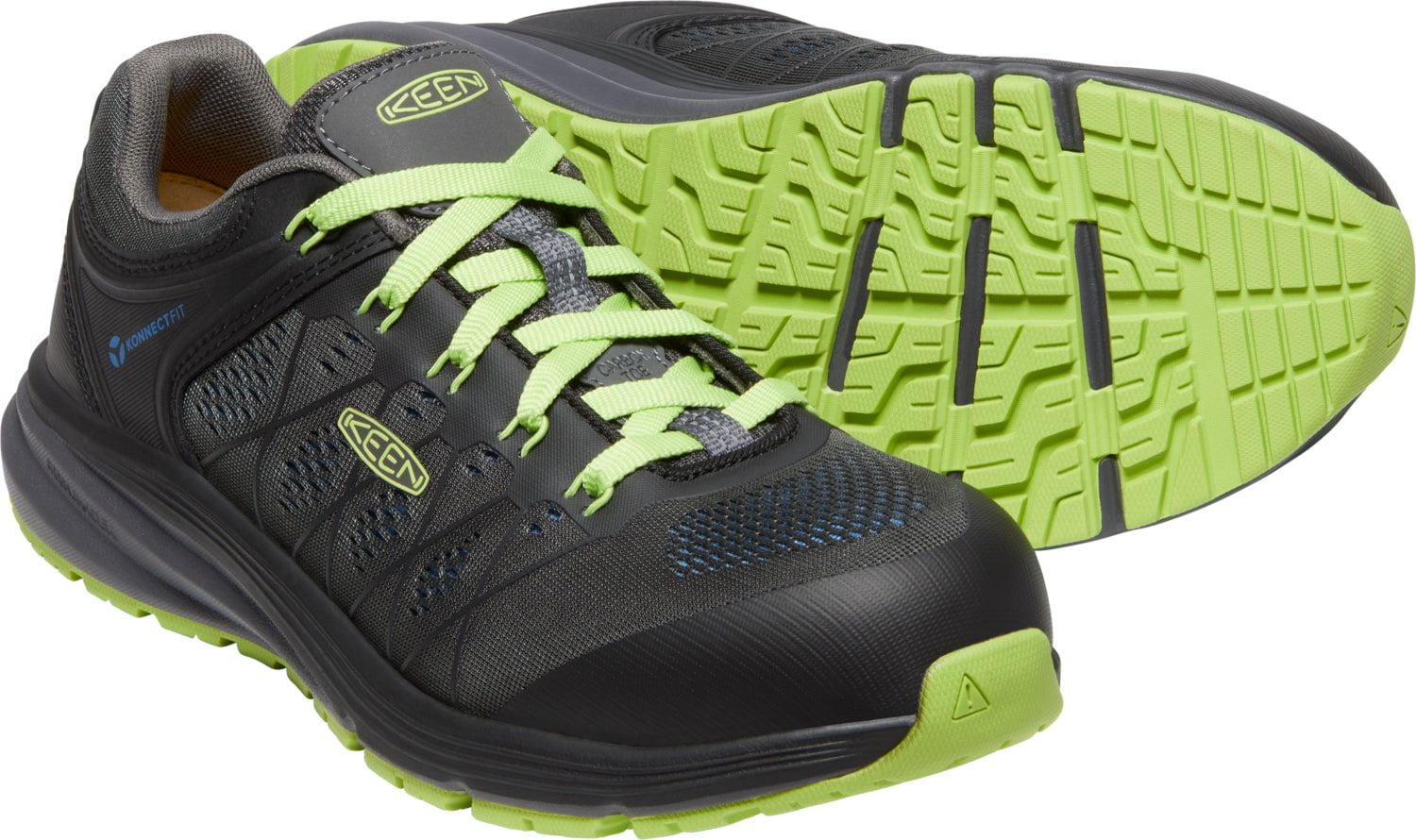Keen Utility Mens Vista Energy Magnet/Green Glow Mesh Work Shoes – The ...