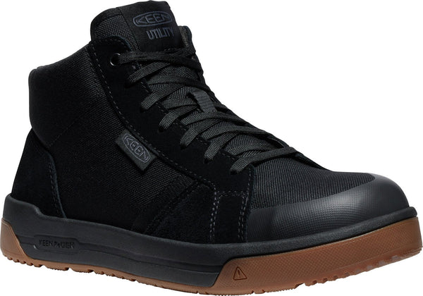 Keen Utility Mens Kenton Mid CT Black/Gum Canvas Work Boots – The ...
