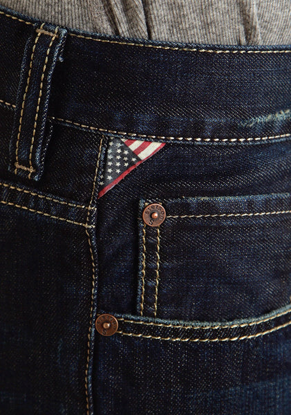 Stetson Mens 1312 Destructed Double Needle X Blue 100% Cotton Jeans ...