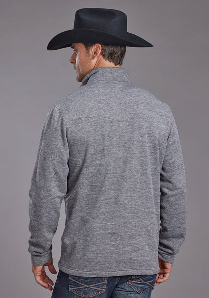 Stetson Mens Honeycomb Grey 100% Polyester Pullover Sweater – The ...