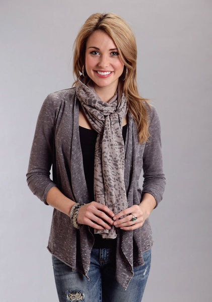 Stetson Womens Animal Print 80x20in Taupe Rayon/Spandex Scarf – The ...
