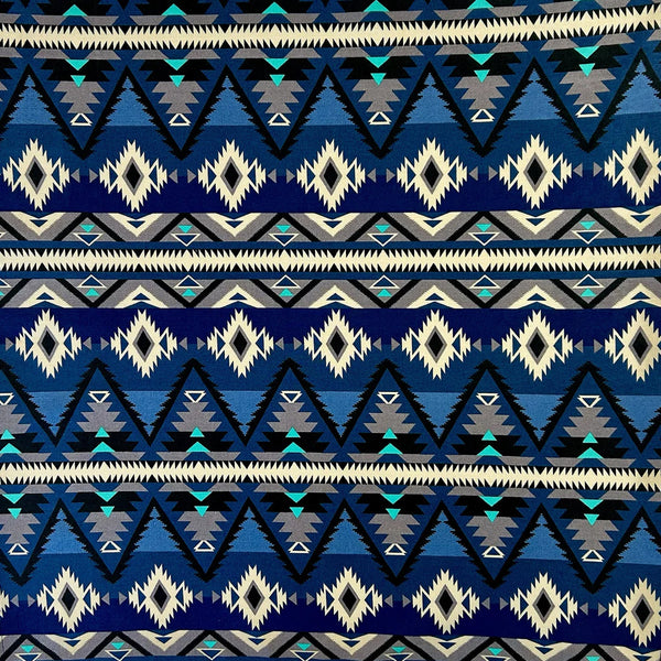 Rockmount Unisex Native Print Blue 100% Cotton Bandana – The Western ...