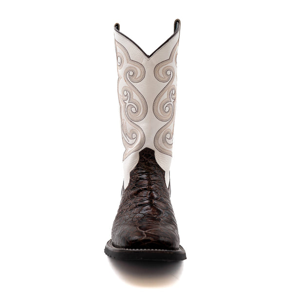Ferrini Mens Kai S-Toe Chocolate Leather Turtle Cowboy Boots – The ...