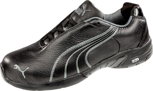 Puma Safety Black Womens Leather Velocity Low SD WRU ST Oxfords Work S ...