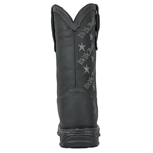 Hoss Boots Mens We The People CT WP Black Leather Work Boots – The ...