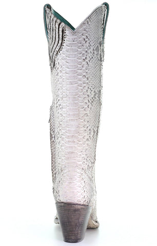 Corral Womens Python Cowboy Boots Snake Natural – The Western Company