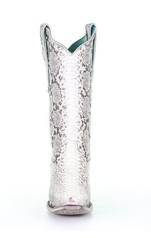 Corral Womens Python Cowboy Boots Snake Natural – The Western Company