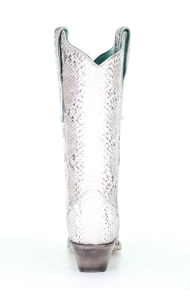 Corral Womens Python Cowboy Boots Snake Natural – The Western Company