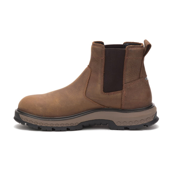 CAT Mens Exposition Chelsea AT Pyramid Leather Work Boots – The Western ...