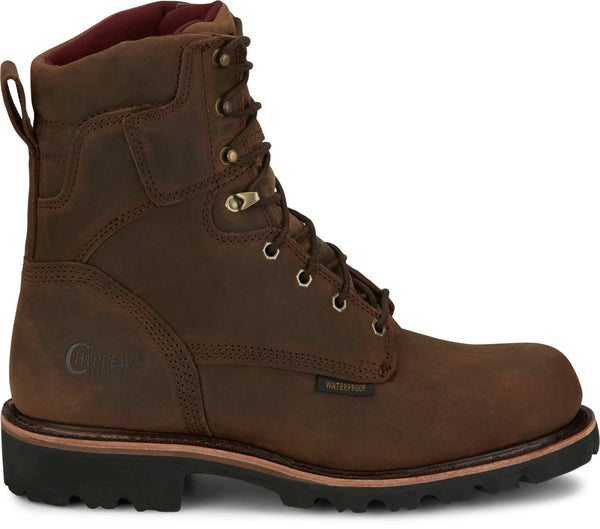 Chippewa Mens Super DNA 8in WP 400G Bay Apache Leather Work Boots – The ...