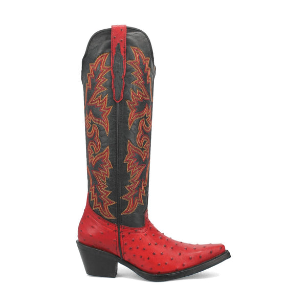 Dingo Womens Selene Red/Black Leather Cowboy Boots – The Western Company