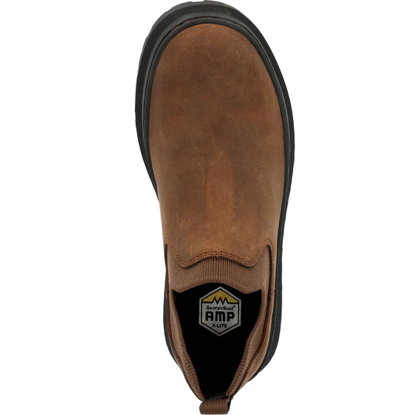 Georgia Womens Romeo Superlyte Brown Leather Work Boots – The Western ...