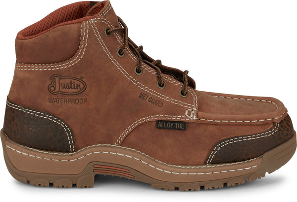 Justin Mens Corbett WP AT MetGuard Barley Leather Work Boots – The ...