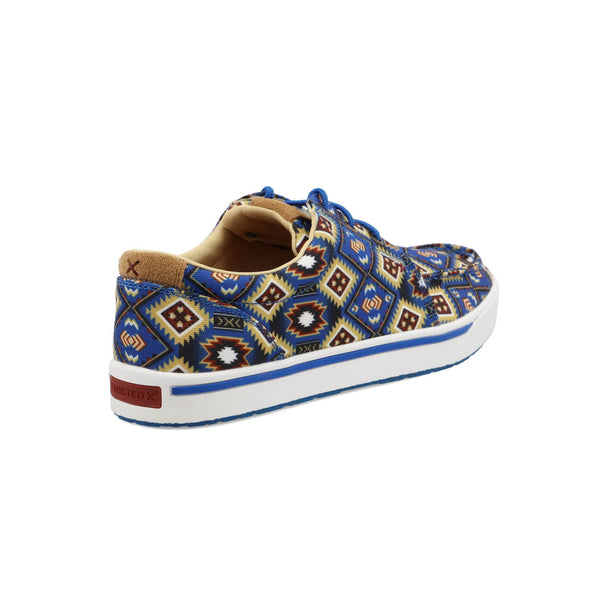 Twisted X Mens Kicks ecoTweed Blue Multi Aztec Fabric Sneakers Shoes ...
