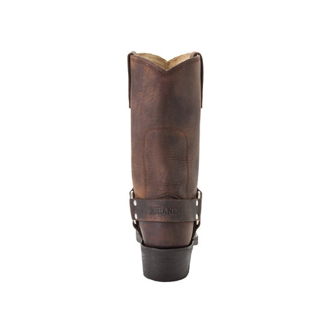 Durango Womens Distressed Brown Leather Harness Motorcycle Cowboy Boot ...
