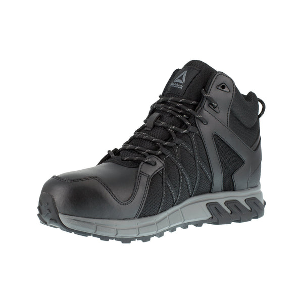 Reebok Mens Black/Grey Mesh Work Boots Athletic Mid Cut AT 10 W – The ...
