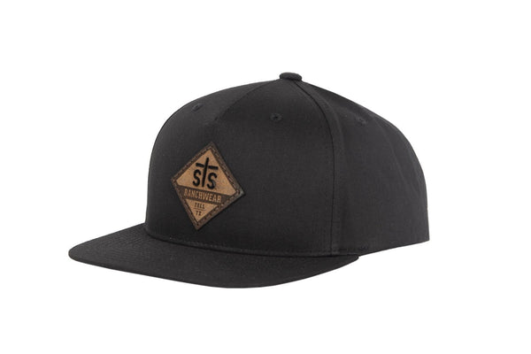 STS Ranchwear Unisex Laser Diamond Patch Black Cotton Blend Baseball C ...