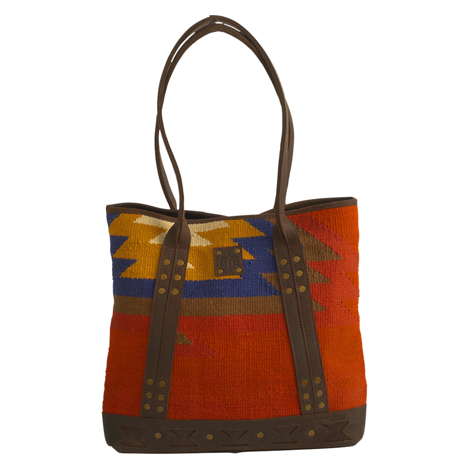 STS Ranchwear Womens Crimson Sun Multi-Color Leather Shoulder Tote Bag ...