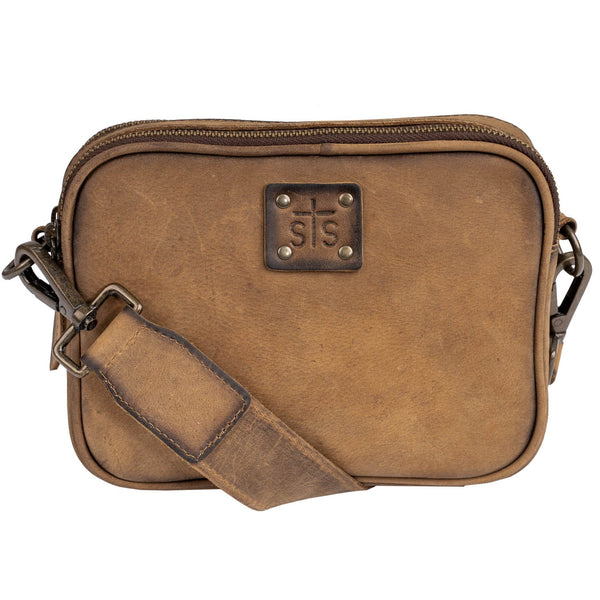 STS Ranchwear Womens Baroness Basic Bliss Lucy Veg-Tan Leather Crossbo ...