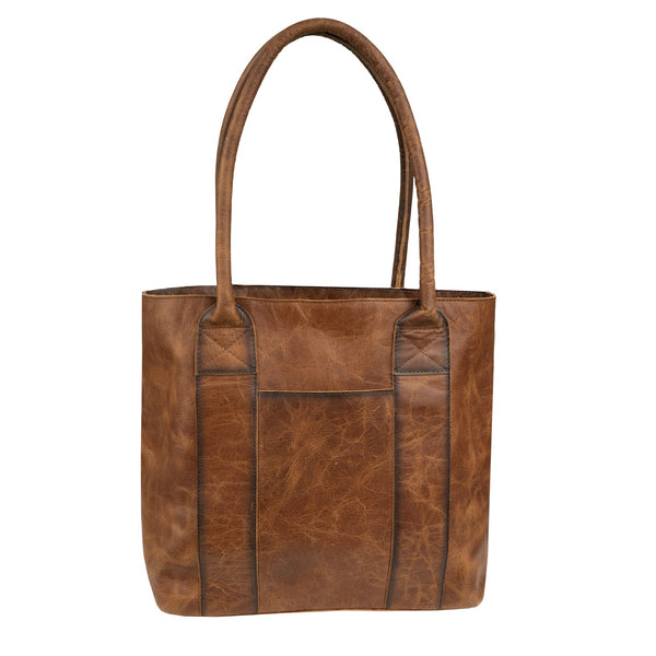 STS Ranchwear Womens Vaquero Cowhide/Tan Leather Tote Bag – The Western ...