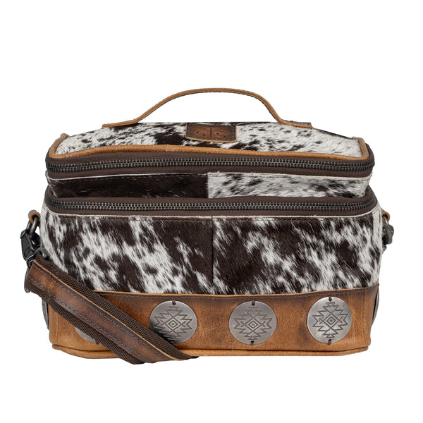 STS Ranchwear Womens Vaquero Glamour Bag Cowhide/Tan Leather Makeup Ca ...