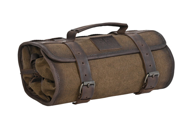 STS Ranchwear Mens Trailblazer Brown/Chocolate Canvas/Leather Tool Rol ...