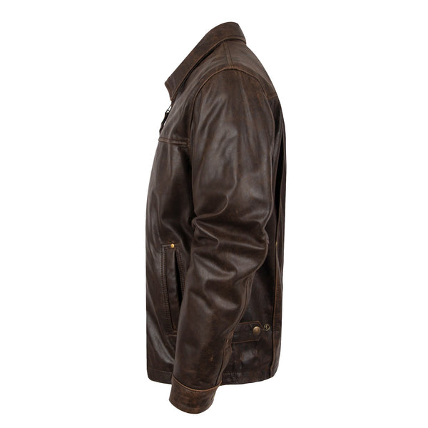STS Ranchwear Mens Rifleman Vintage Brown Leather Leather Jacket – The ...