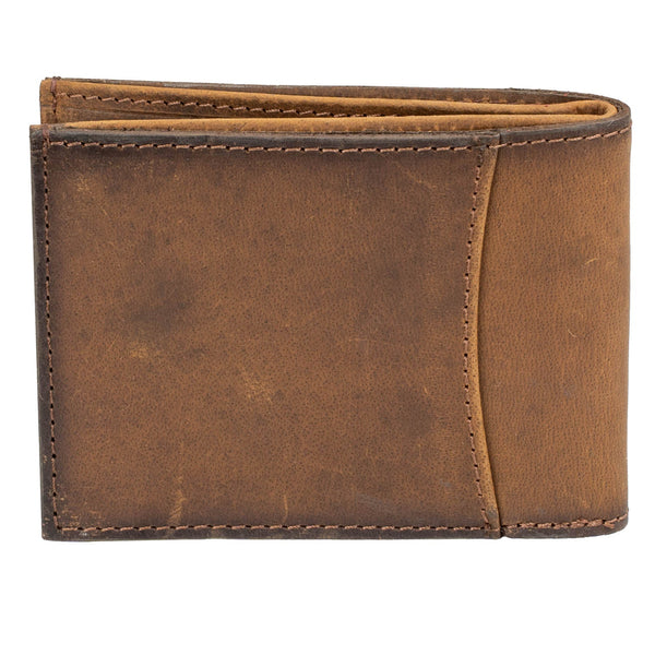 STS Ranchwear Mens Foreman Bifold II Veg-Tan Leather Bifold Wallet ...