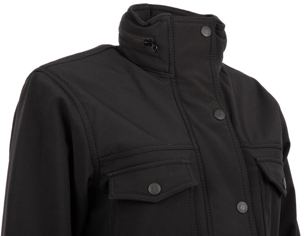 STS Ranchwear Womens Brazos II Black Polyester Softshell Jacket – The ...