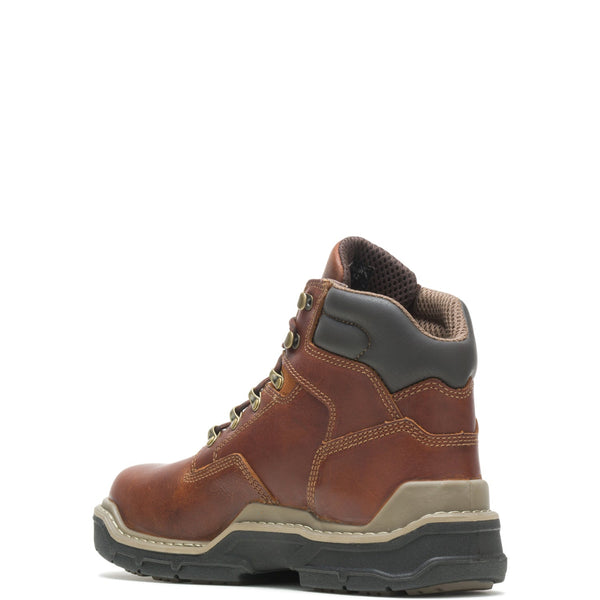 Wolverine Mens Peanut Leather Work Boots Raider Durashocks 6in – The ...