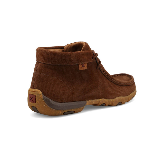 Twisted X Womens Driving Moc Laser-Etched Mocha Suede Chukka Boots ...