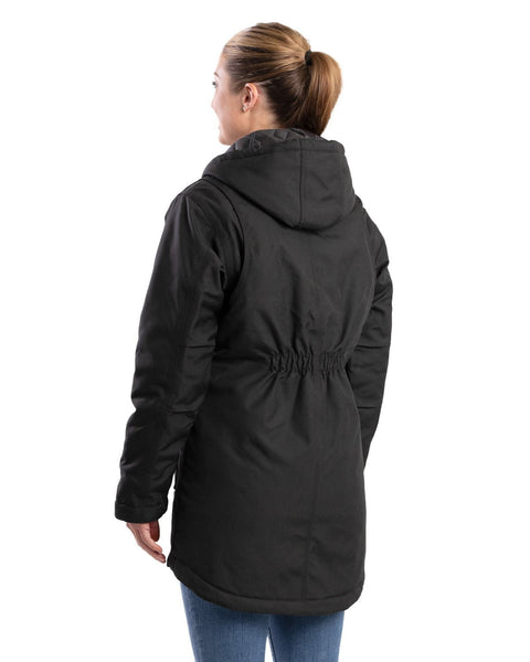Berne Womens Icecap Parka Black 100% Nylon Insulated Jacket – The ...