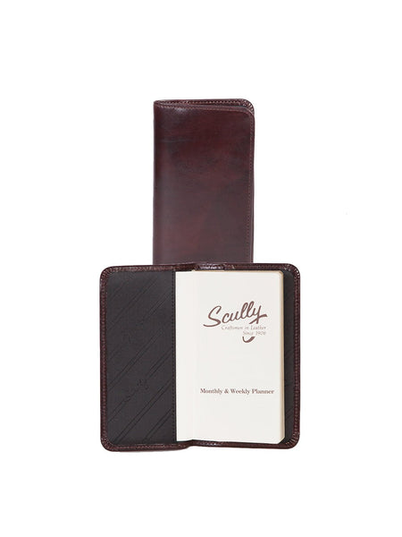 Scully Accessories Walnut Italian Leather Pocket Weekly Planner – The ...