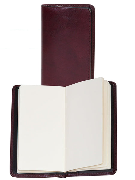 Scully Accessories Burgundy Italian Leather Blank Pocket Notebook – The ...