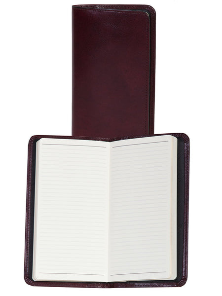 Scully Accessories Burgundy Italian Leather Ruled Pocket Notebook – The ...