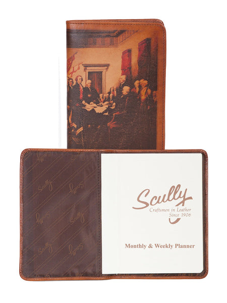Scully Accessories Aloe Old Atlas/ Pony Leather Desk Size Weekly Plann ...