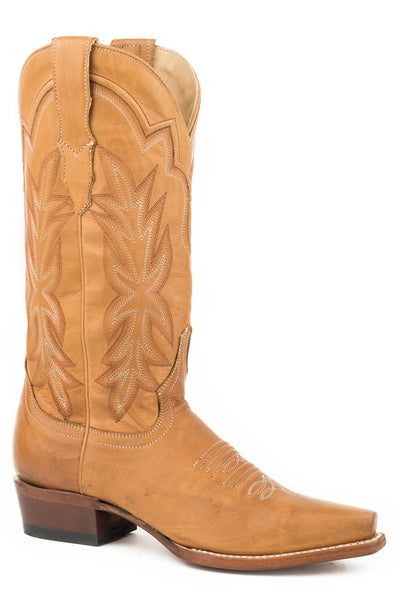 Stetson Womens Tan Leather 13in Casey Cowboy Boots – The Western Company