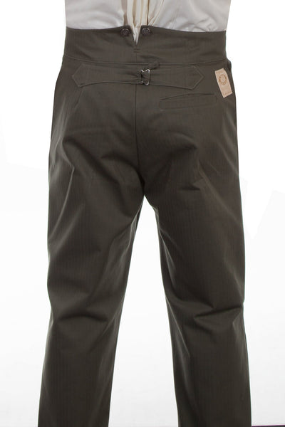 Scully Mens Army 100% Cotton Herringbone Vigilante Pants – The Western ...