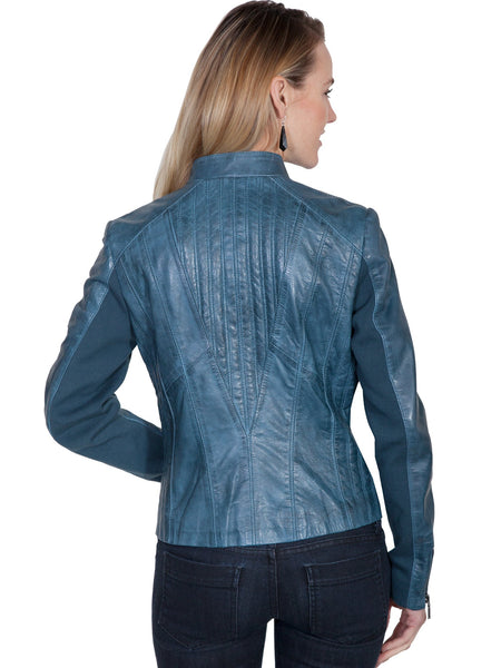 Scully Womens Blue Lamb Ribbed Jacket – The Western Company